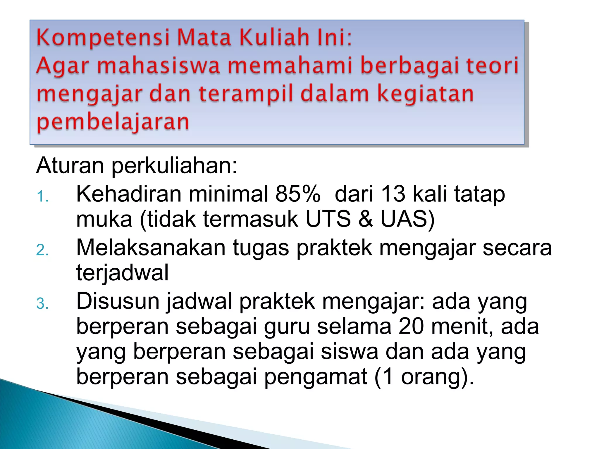 Micro Teaching - Silabus Mata Kuliah Micro Teaching | PPT