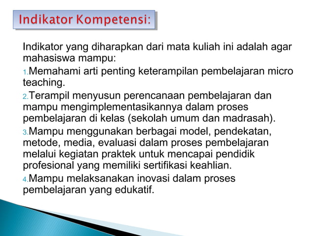 Micro Teaching - Silabus Mata Kuliah Micro Teaching | PPT