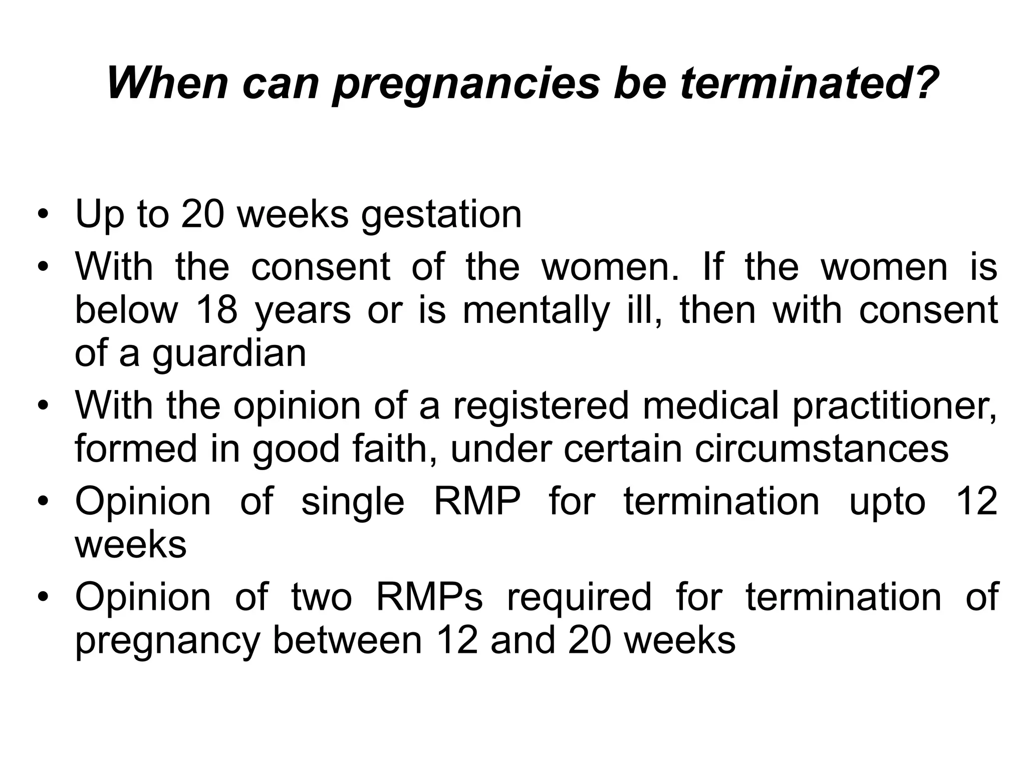 Medical termination of pregnancy, infertility | PPTX