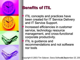 Applying the Principles of ITIL | PPT
