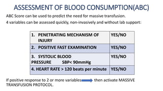 MASSIVE TRANSFUSION PROTOCOLS by DR JUVERIA.pptx