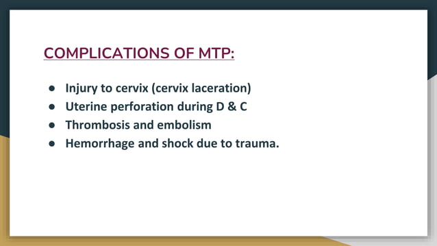 MTP ACT.pptx | Pregnancy | Reproductive Health