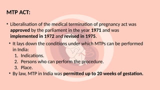 MTP Act Presentation.pptx medical termination of pregnancy | PPTX ...