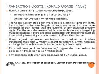 Mtp agency and transaction cost theory | PPTX