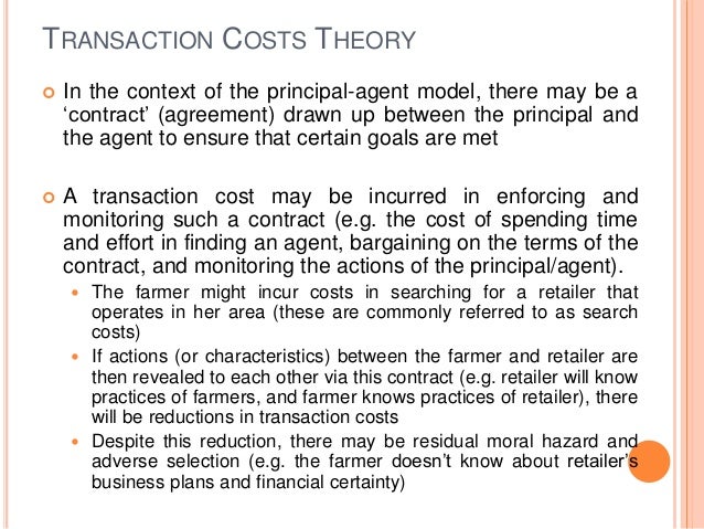 Transaction Cost Theory Example – BBPKOM
