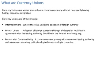 Currency unions for south east asia | PDF