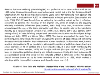 MT postediting timeline | PPT