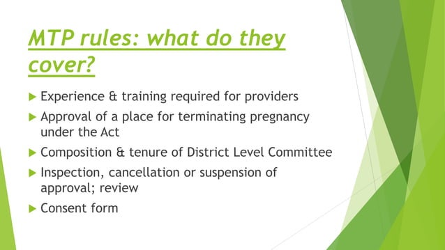 Medical Termination Of Pregnancy (MTP) | PPTX | Pregnancy | Reproductive Health