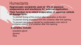 factors affecting the selection of exepients | PPTX