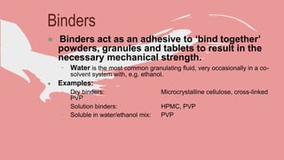 factors affecting the selection of exepients | PPTX