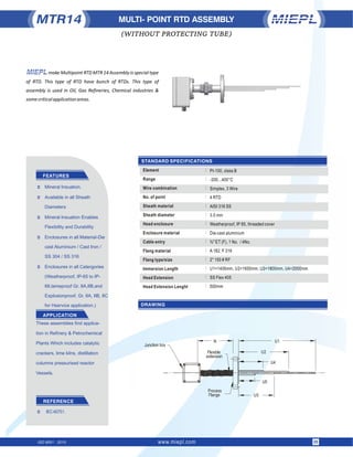 MTR14 Multi - Point RTD Assembly - Without Protecting Tube | Miepl | PDF