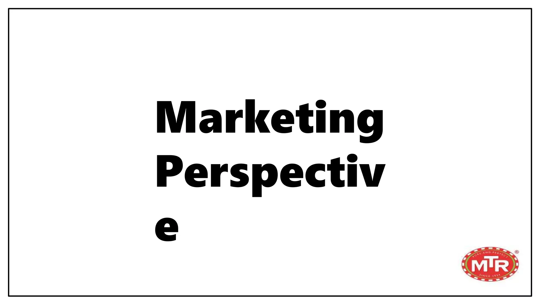 Mtr (beverages) | PPTX