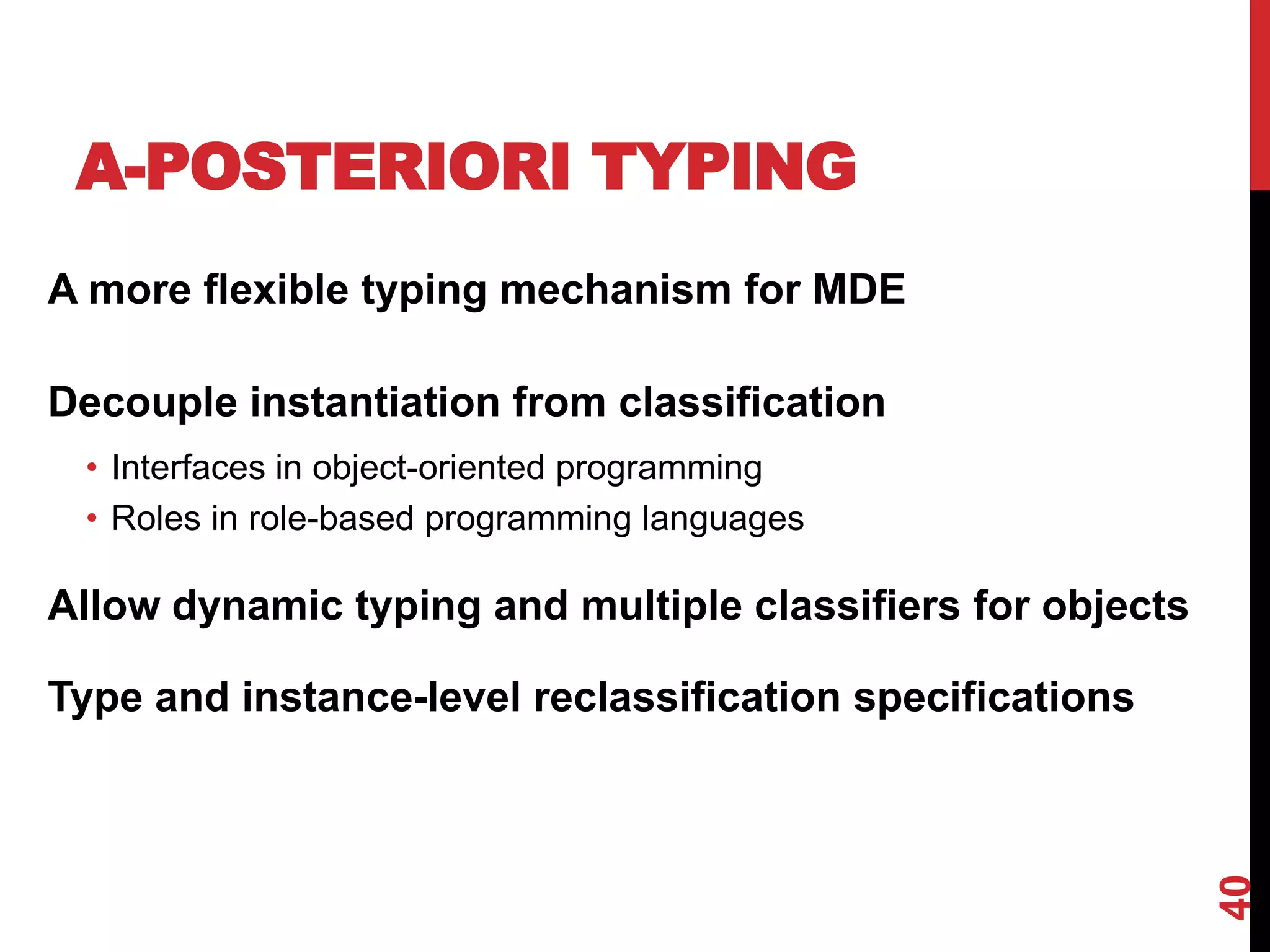 Approaches to Model Transformation Reuse: from Concepts to A-posteriori typing | PDF