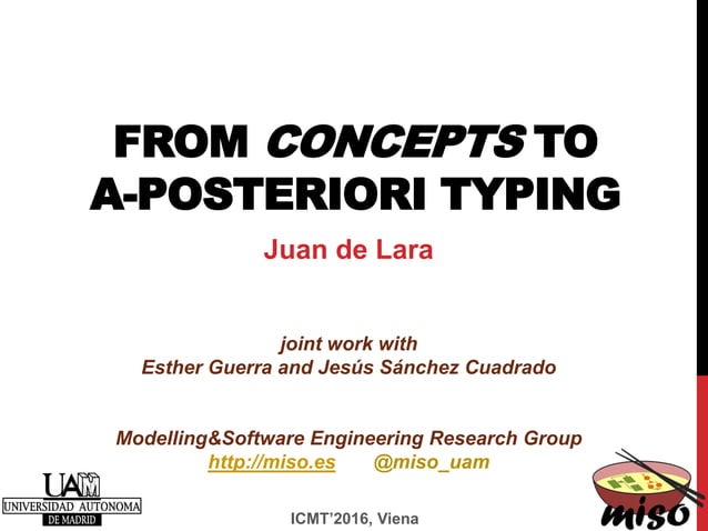 Approaches to Model Transformation Reuse: from Concepts to A-posteriori typing | PDF