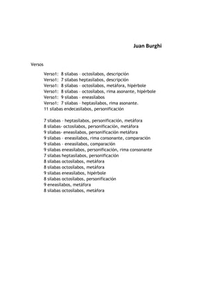 Métrica (clasificación de versos) | DOCX