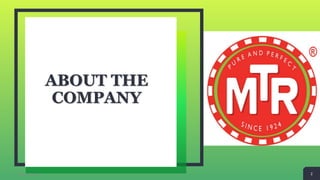 Marketing Strategies of MTR | PPTX