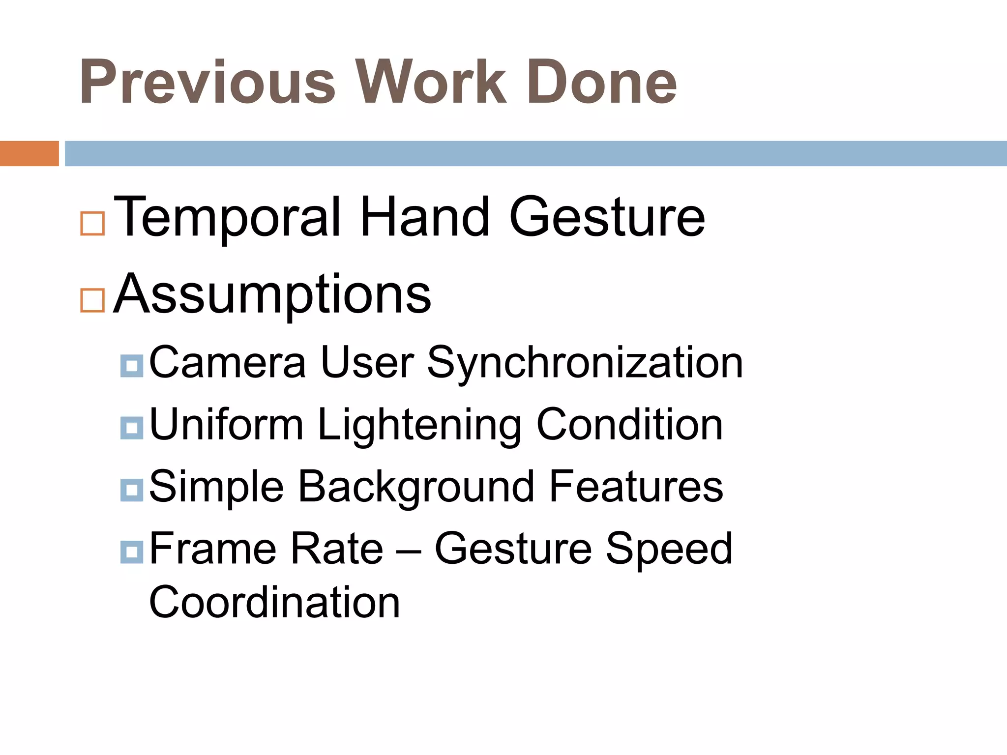 Movement Tracking in Real-time Hand Gesture Recognition | PPT