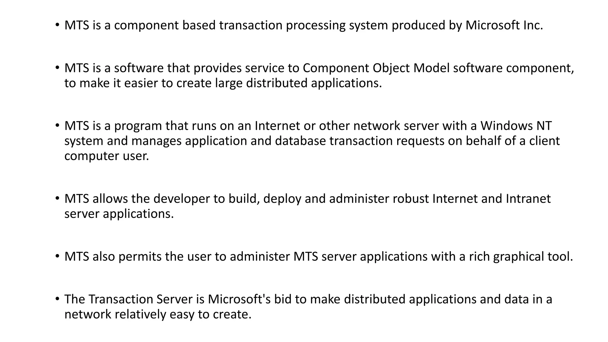 Microsoft Transaction Server | PPT | Free Download