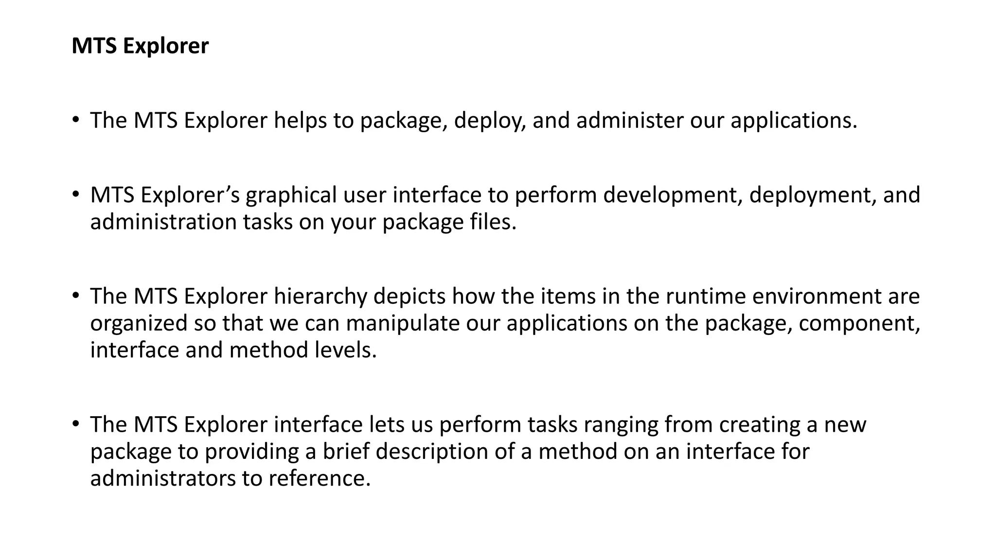 Microsoft Transaction Server | PPTX
