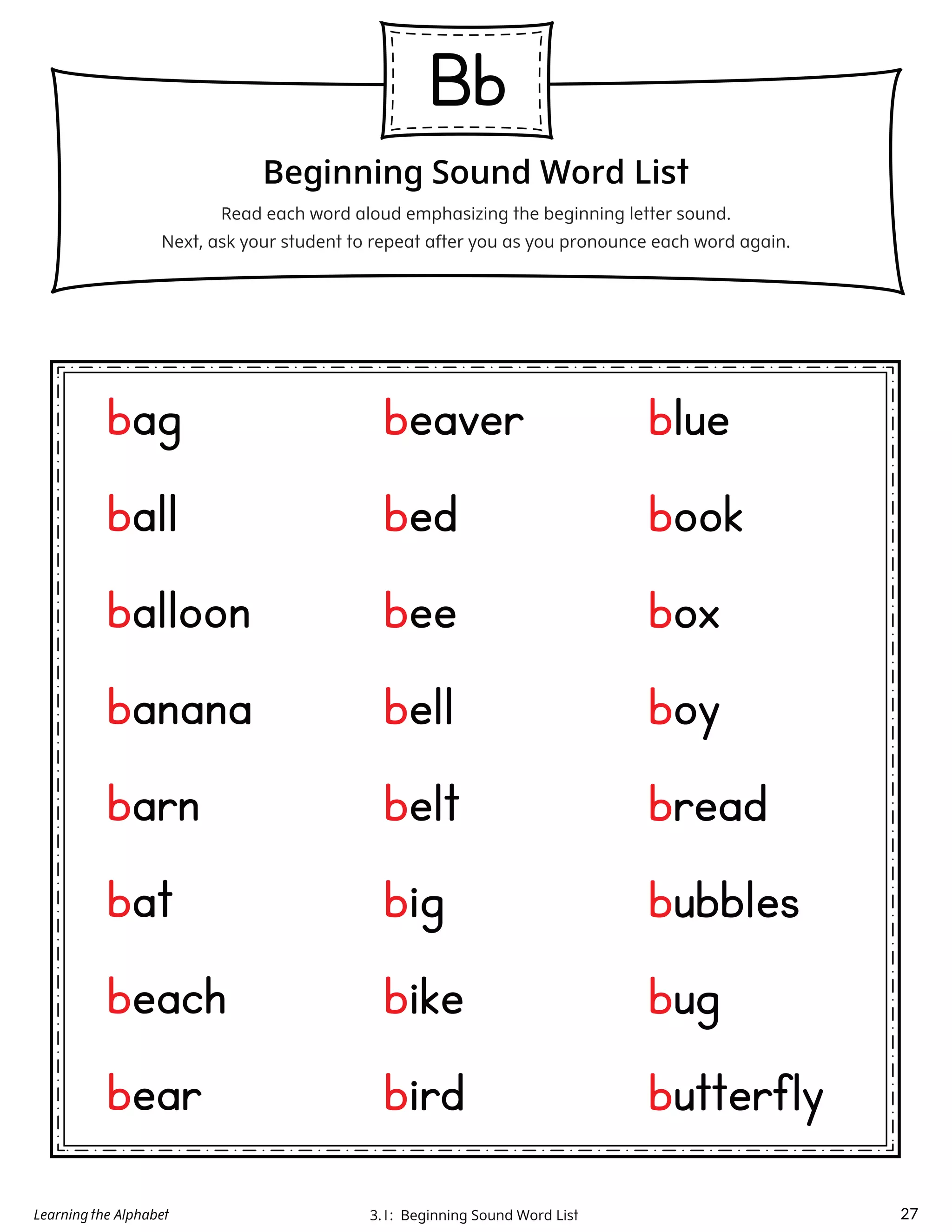 Mts learning-the-alphabet-level1-letter-b-workbook-color | PDF