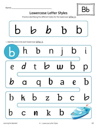 Mts learning-the-alphabet-level1-letter-b-workbook-color | PDF