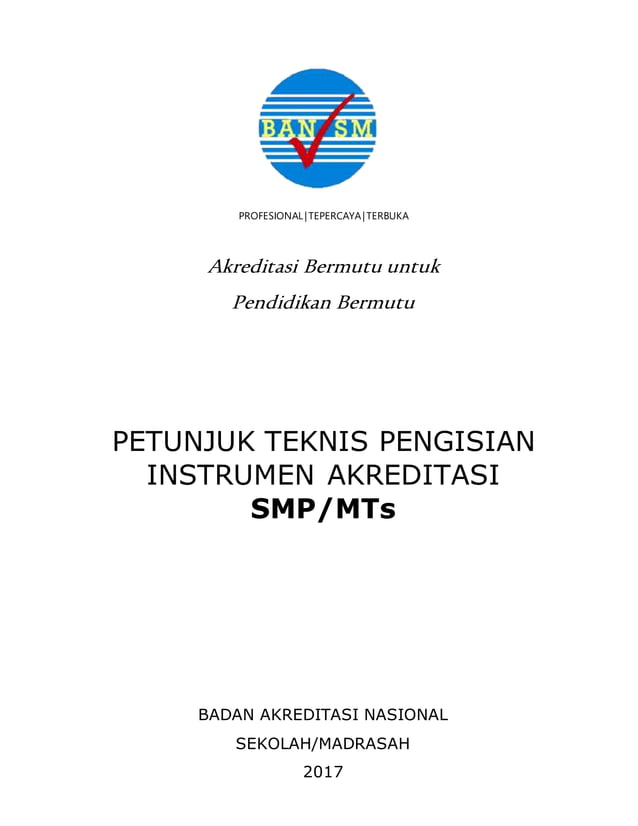 Juknis Akreditasi MTs | PDF