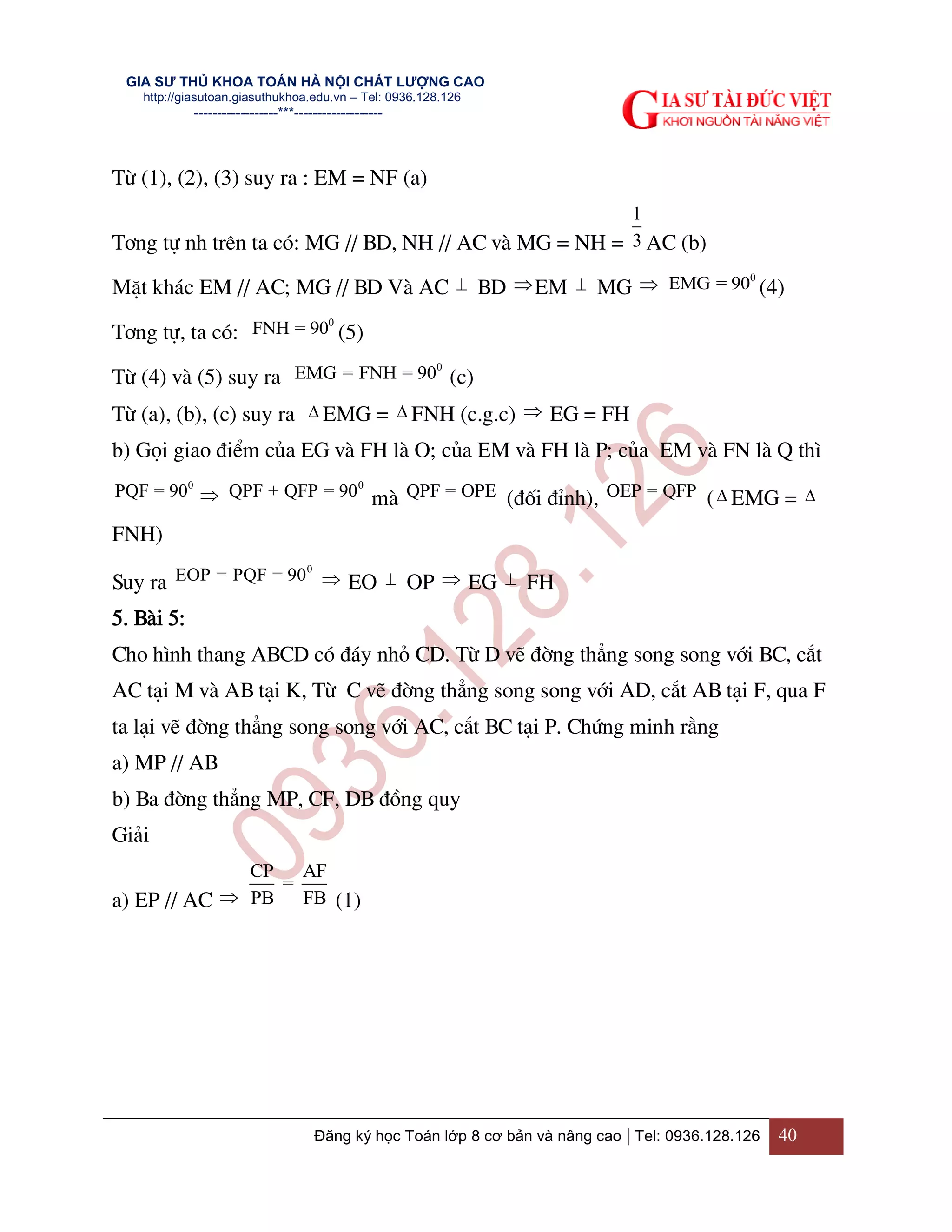 Một số chuyên đề bồi dưỡng HSG môn Toán lớp 8 | PDF