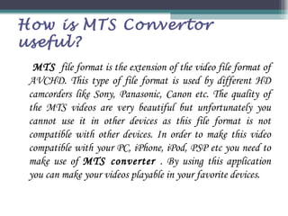 Mts converter | PPT