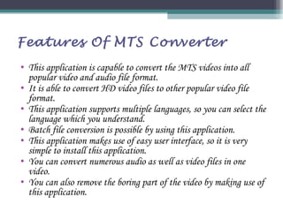Mts converter | PPT