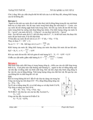 Một số dạng toán về lực đẩy ácimet | PDF