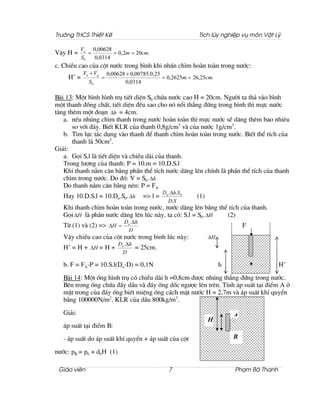 Một số dạng toán về lực đẩy ácimet | PDF