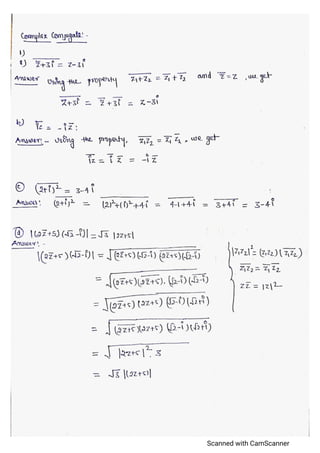 Complex Analysis Basic Definition and Examples | PDF