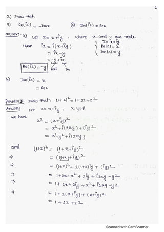 Complex Analysis Basic Definition and Examples | PDF