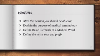 medical terminology by Yosra Raziani | PDF