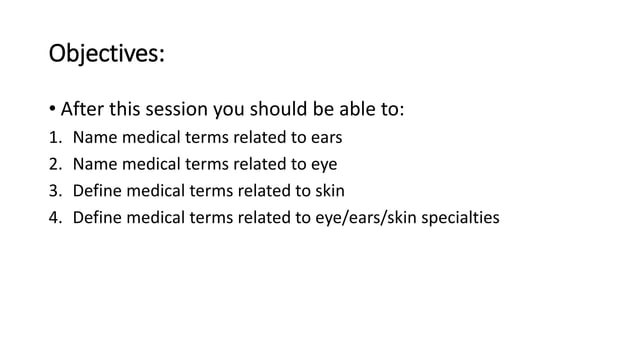 medical terminology by Yosra Raziani | PPT