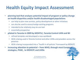 Health Equity Impact Assessment: A Tool for Driving Equity Into Action ...