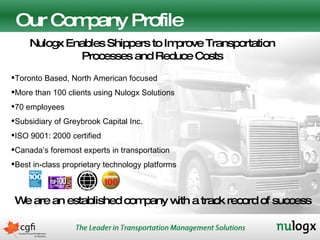 Mts pps presentation 2 | PPT | Logistics and Transportation Industry ...