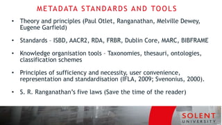 Current metadata landscape in the library world (Getaneh Alemu) | PPTX