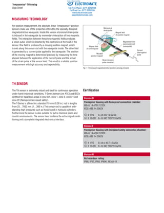 Mts t series th-analog_standard_data_sheet | PDF
