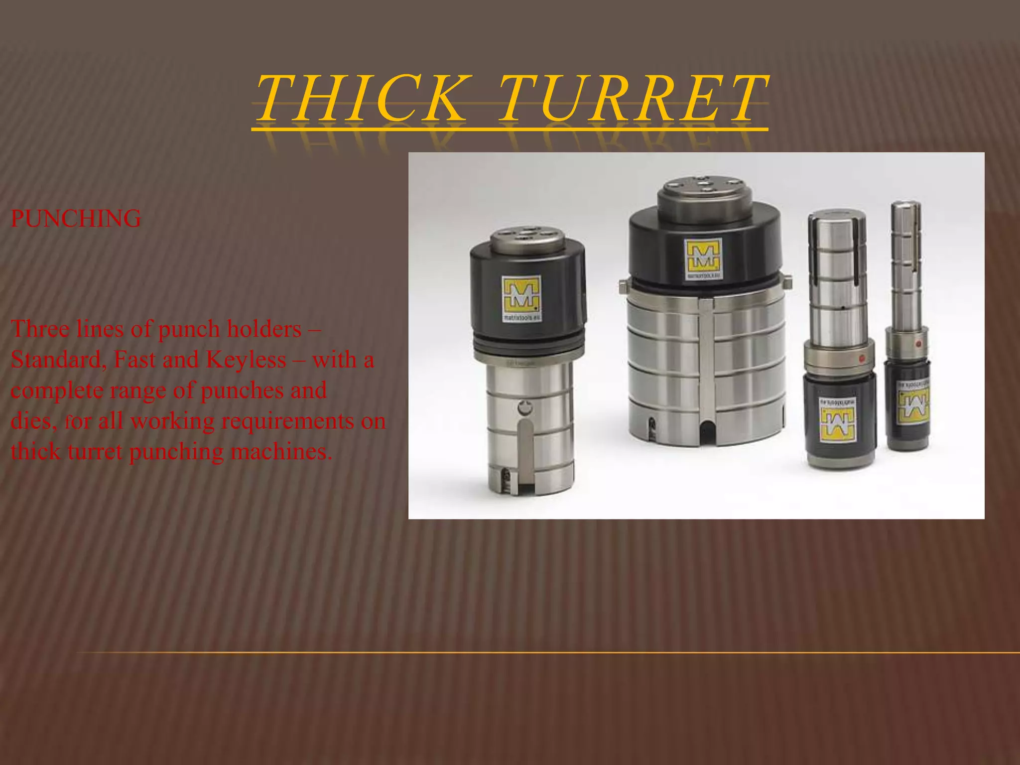 MTS Tooling, Press Brake Tools, Thick Turret Press Tools | PPTX