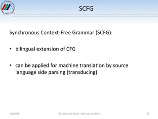MT Study SCFG | PPT
