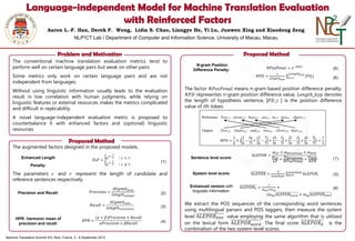 MT SUMMIT2013 poster boaster slides.Language-independent Model for Machine Translation ...