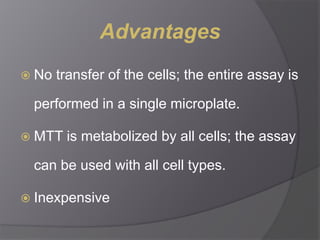 Mtt Assay for cell viability | PPTX
