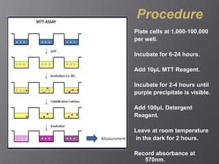 Mtt Assay for cell viability | PPTX