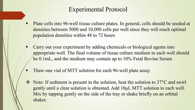 MTT cell proliferation assay | PPTX | Endocrine and Metabolic Diseases ...