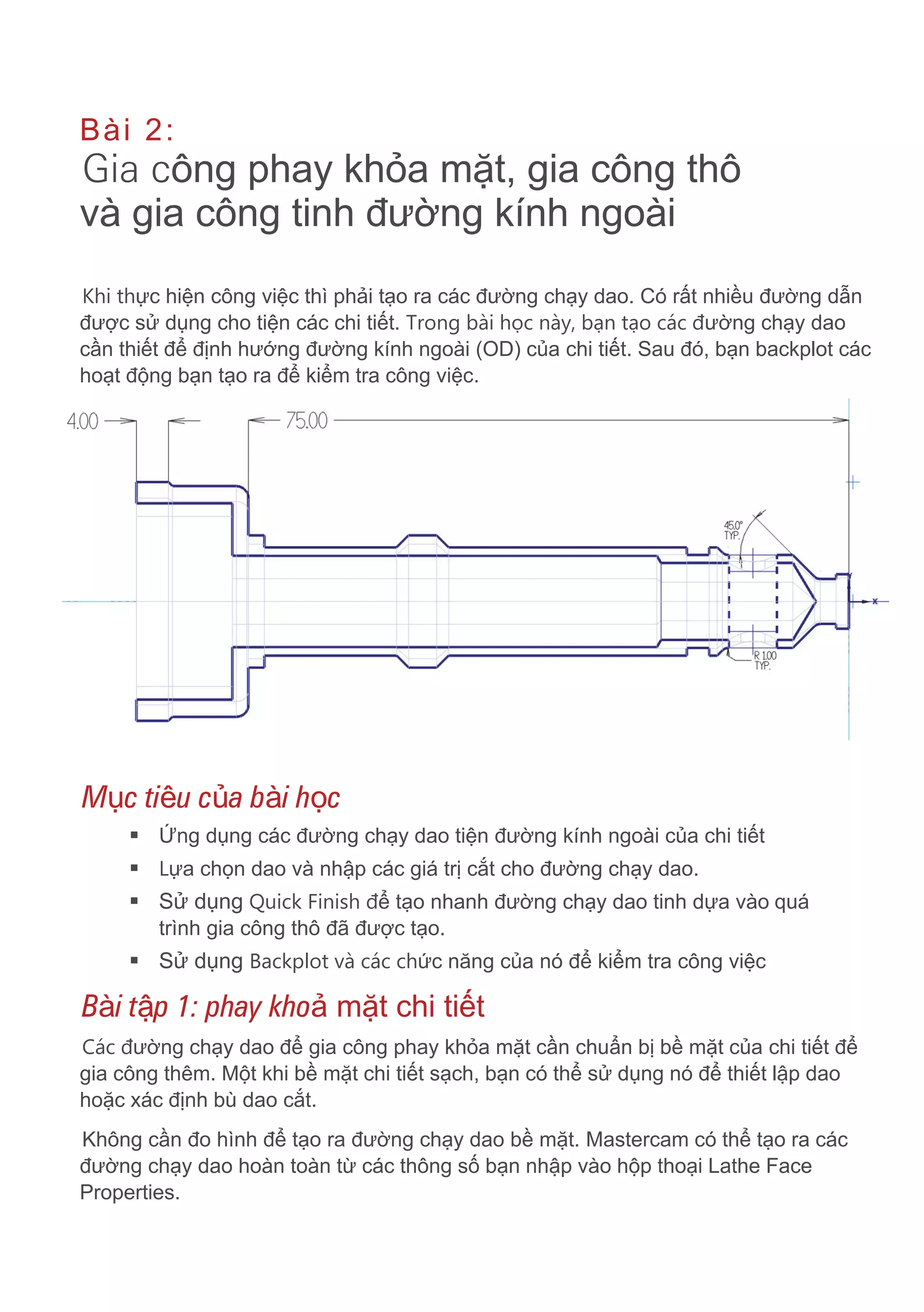 Lập trình tiện MASTERCAM x9 | PDF