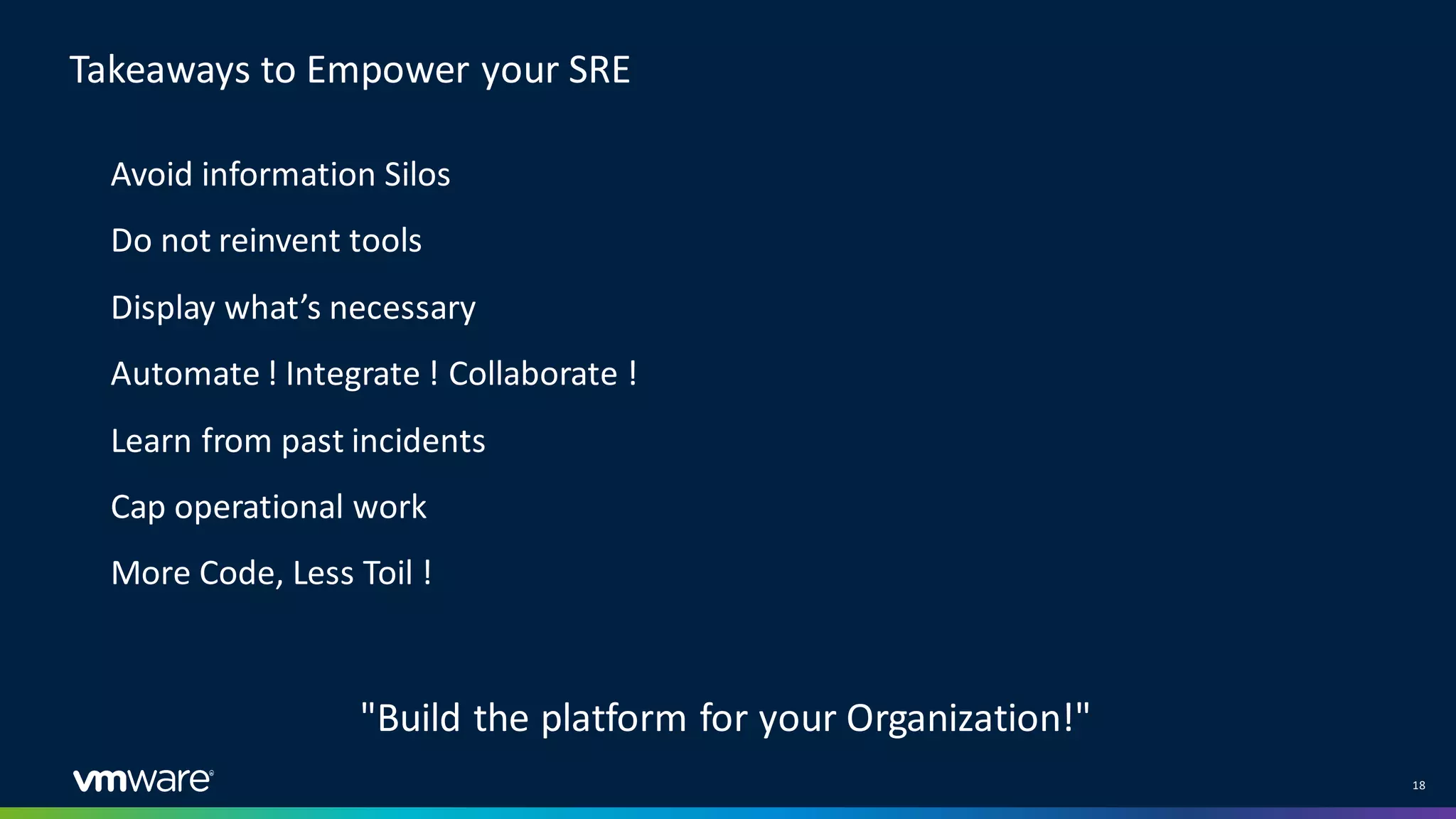 The MTTR Chronicles: Evolution of SRE Self Service Operations Platform | PPT