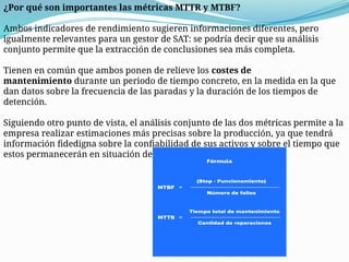 MTTR y MTBR que nos ayuda a entender el tema | PPTX