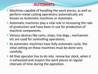 lathe - Automatic lathes Mt u2 part_3 | PDF