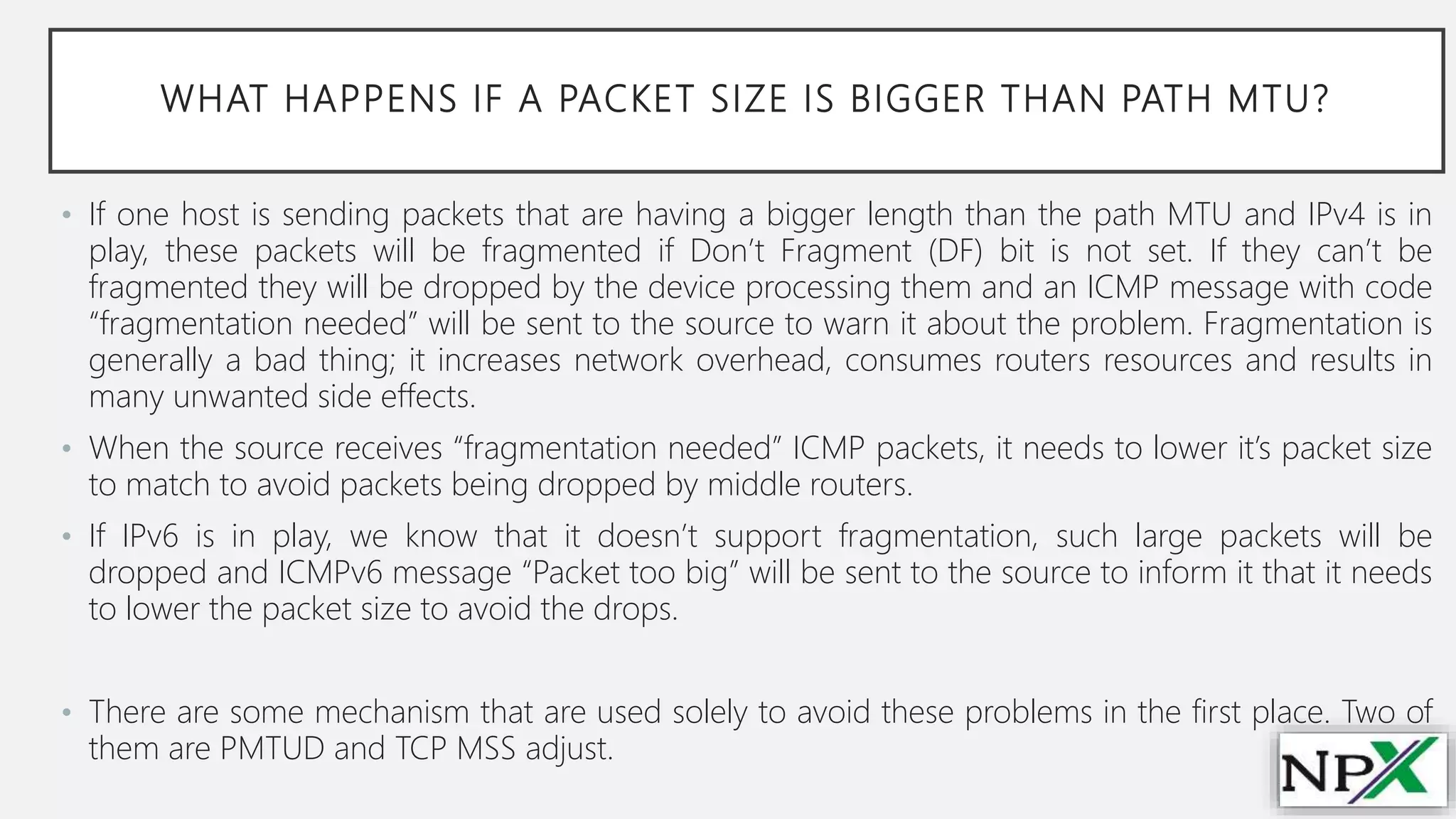 MTU (maximum transmission unit) & MRU (maximum receive unit) | PPTX